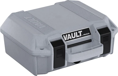 PELICAN VAULT SMALL PISTOL - CASE W/ FOAM GHOST GRAY - Shadow Defense Gear